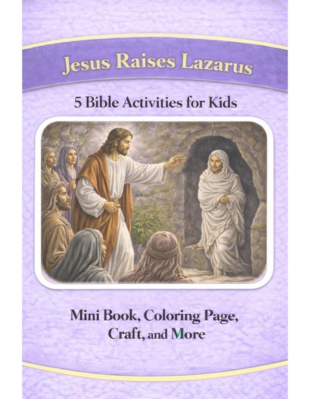 Jesus Raises Lazarus From the Dead Activities {craft, Coloring Page ...