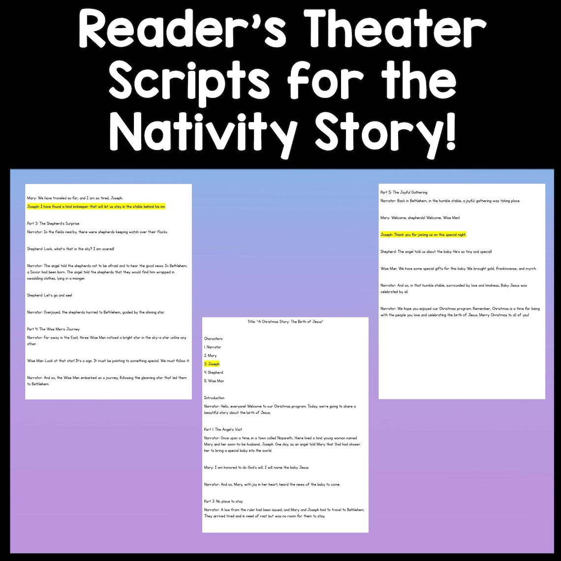 The Nativity Play for Kids 8 Plays for 5-12 Readers Children's Nativity ...