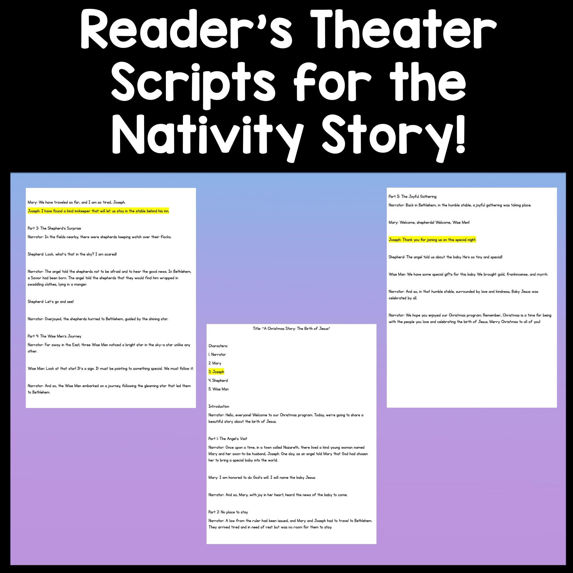 The Nativity Play for Kids {8 Plays for 5-12 Readers} Children's ...