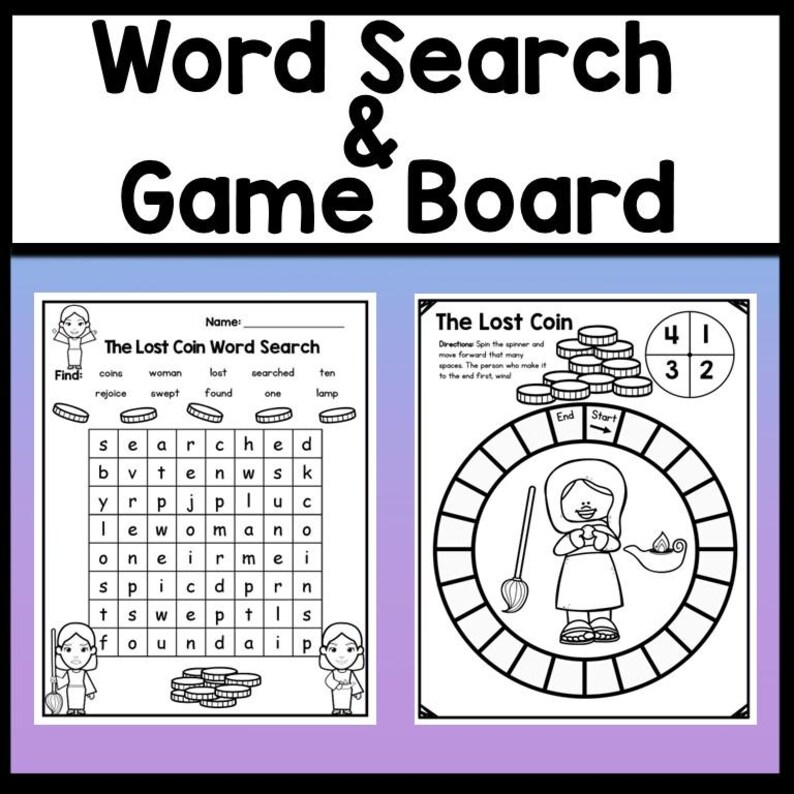 The Parable of the Lost Coin 5 Activities Craft & Coloringparables of ...