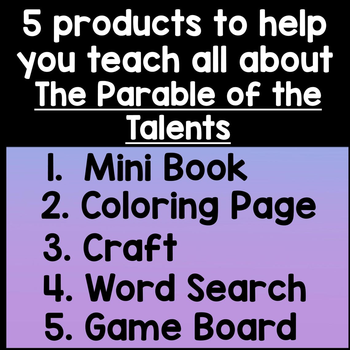 The Parable of the Talents Activities! {craft, Coloring Page, Word ...