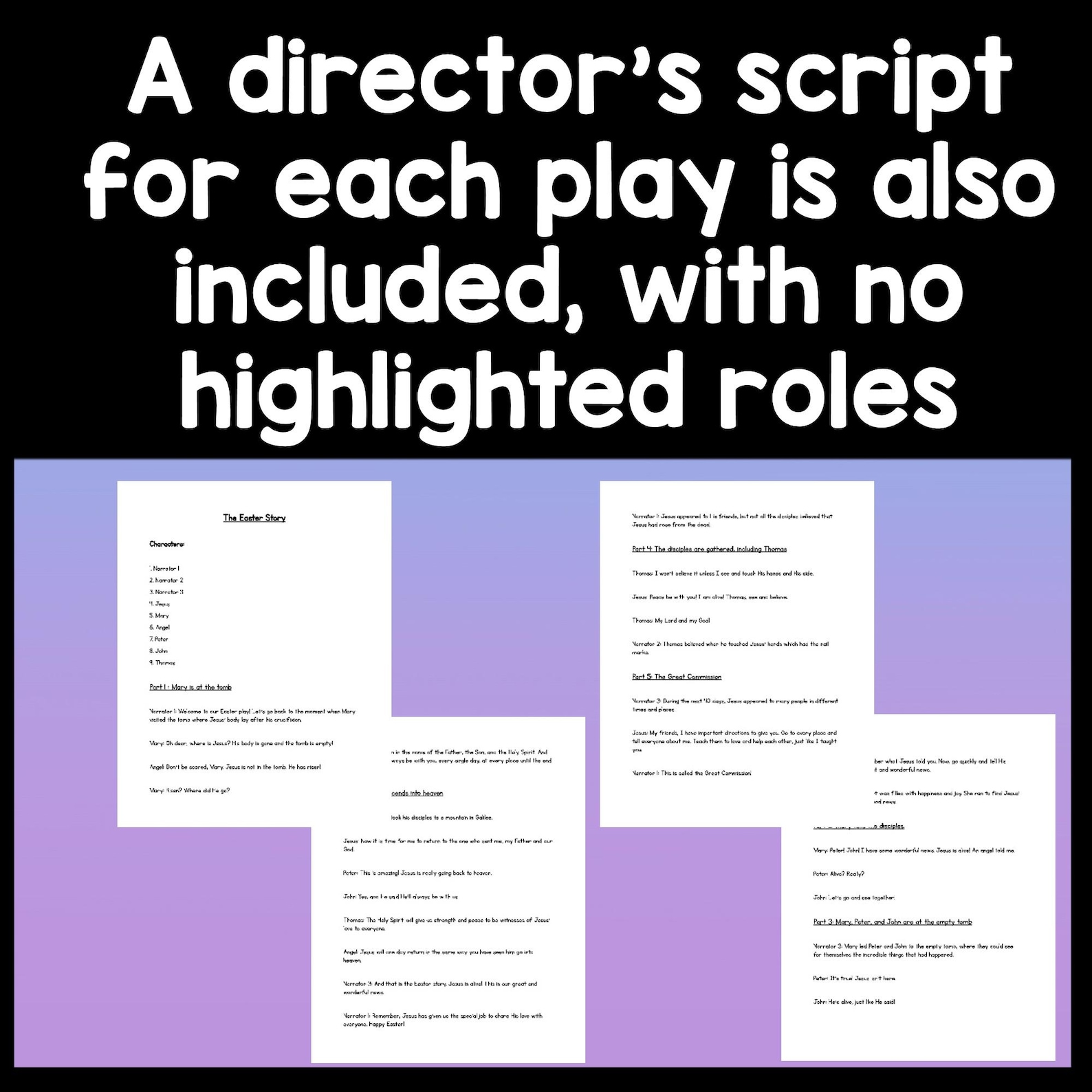 Easter Readers Theater Script | Christian Easter Play | Resurrection of ...
