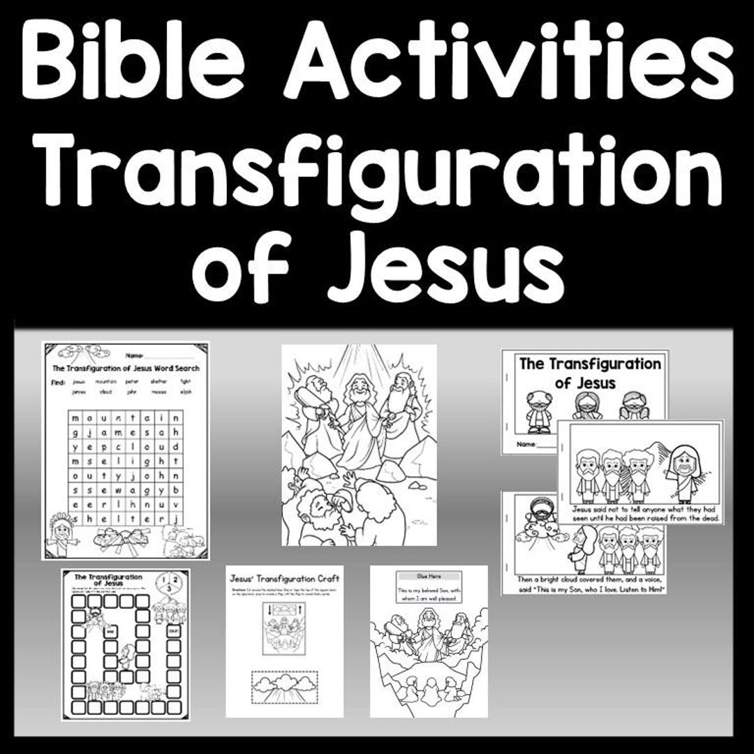 The Transfiguration of Jesus Sunday School Lesson {5 Activities!} the ...