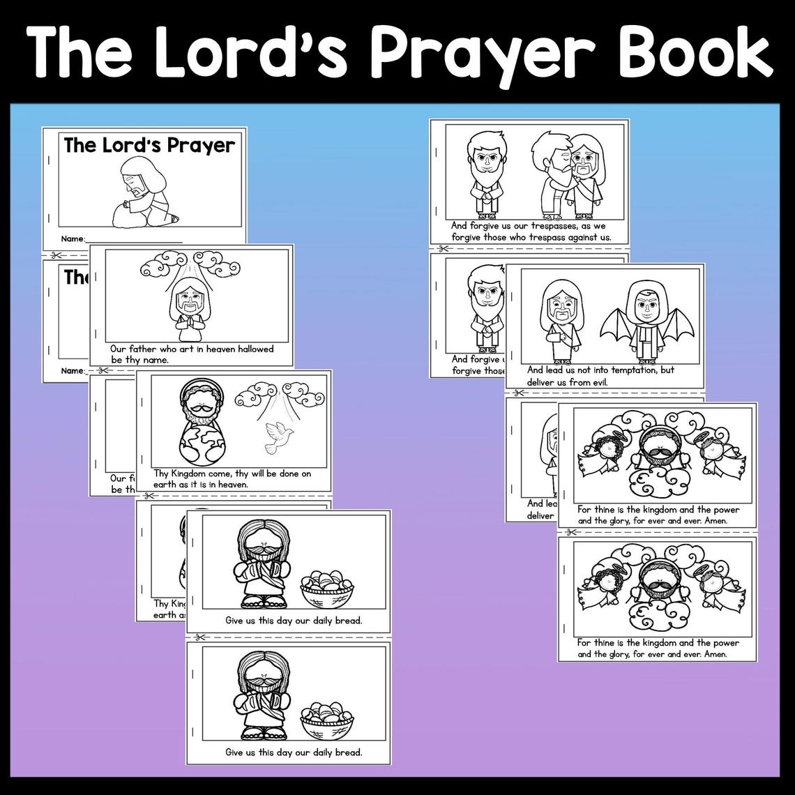 The Lords Prayer Activities {5 Activities!} Our Father Prayer ...