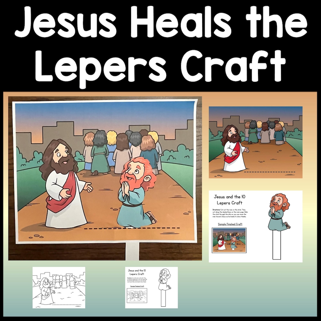 Jesus Heals the 10 Lepers Craft for Kids | Christian Kid Craft | Bible ...