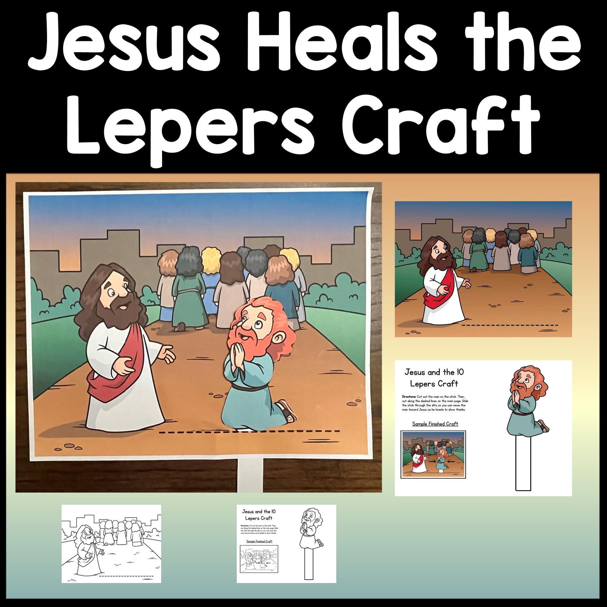 Jesus Heals the 10 Lepers Craft for Kids | Christian Kid Craft | Bible ...