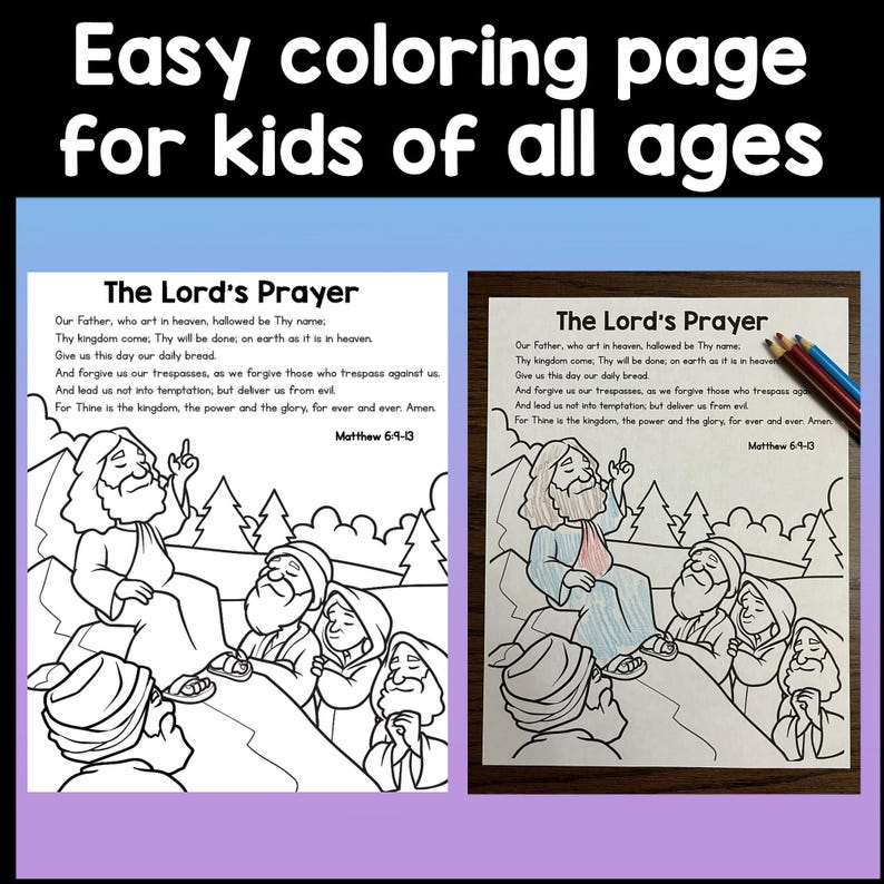 The Lords Prayer Activities {5 Activities!} Our Father Prayer ...