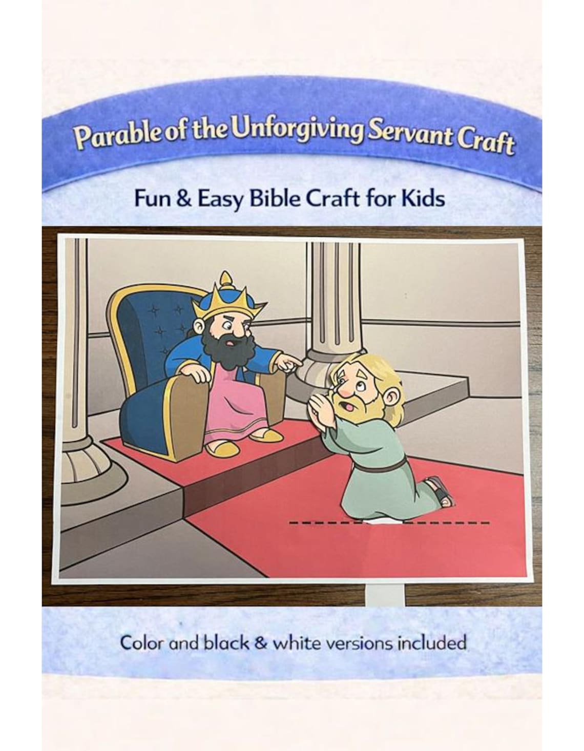 The Parable of the Unforgiving Servant Craft | Christian Kid Craft ...
