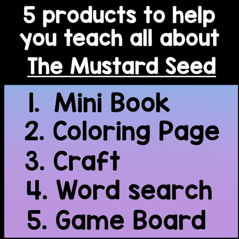 The Parable of the Mustard Seed Activities {craft, Coloring Page} Jesus ...