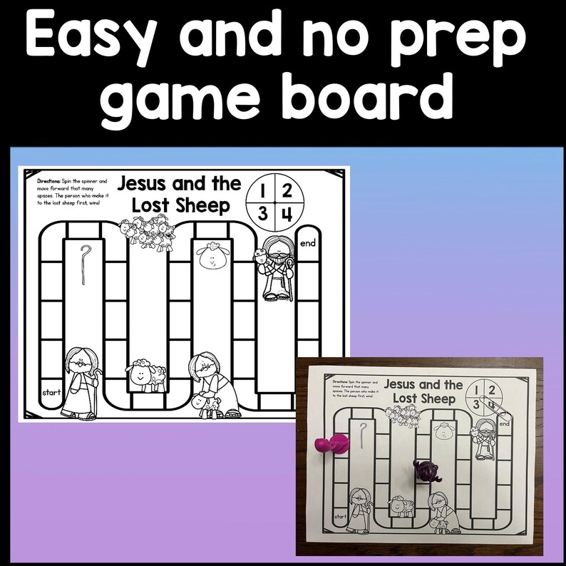 Jesus and the Lost Sheep Activities {craft, Coloring Page, Story Book ...