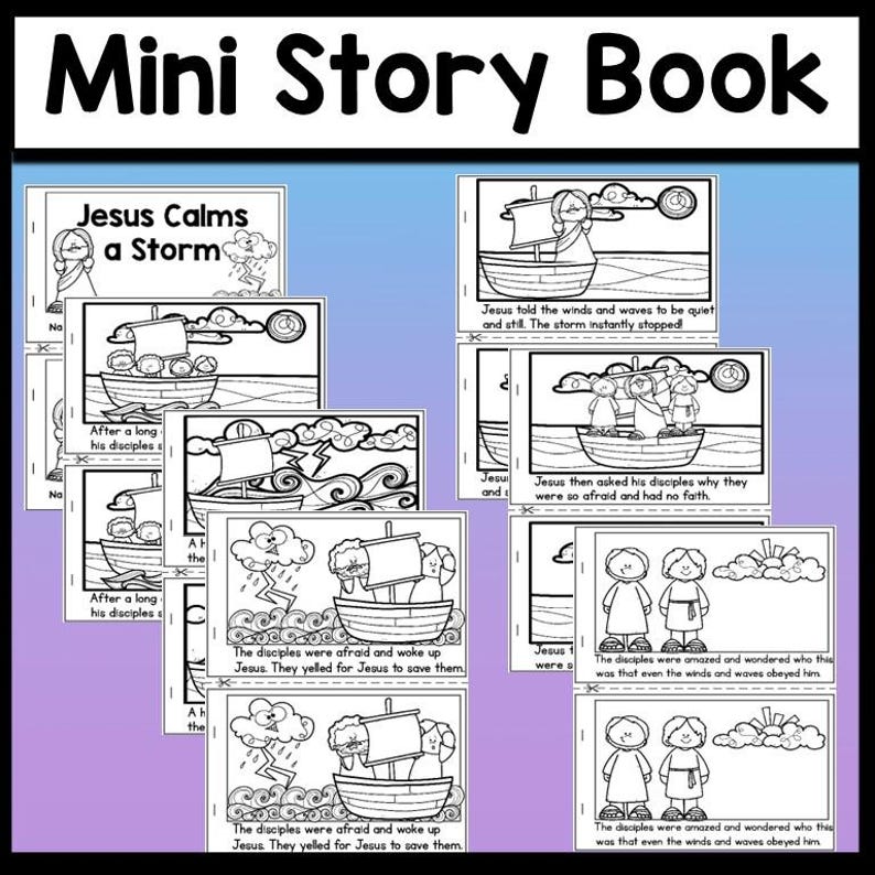 Jesus Calms the Storm Activities {craft, Coloring Page, Storybook ...