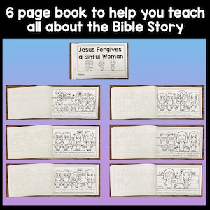 Jesus Forgives the Adulterous Woman {5 Activities+ Coloring Page &craft ...