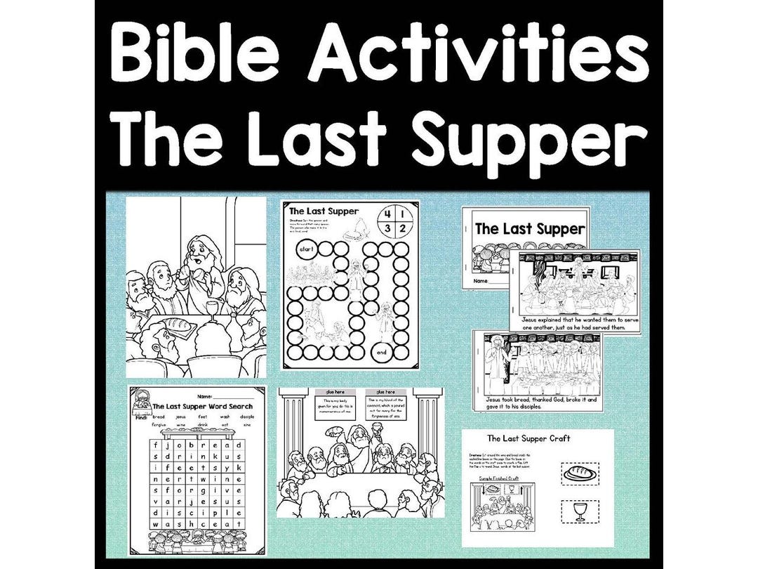 Jesus and the Last Supper 5 Activities jesus Washes His Disciple's Feet ...