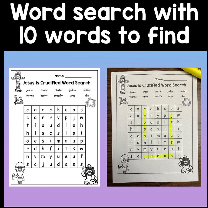 Jesus is Crucified Activities + Craft & Coloring Page! | Crucifixion of ...