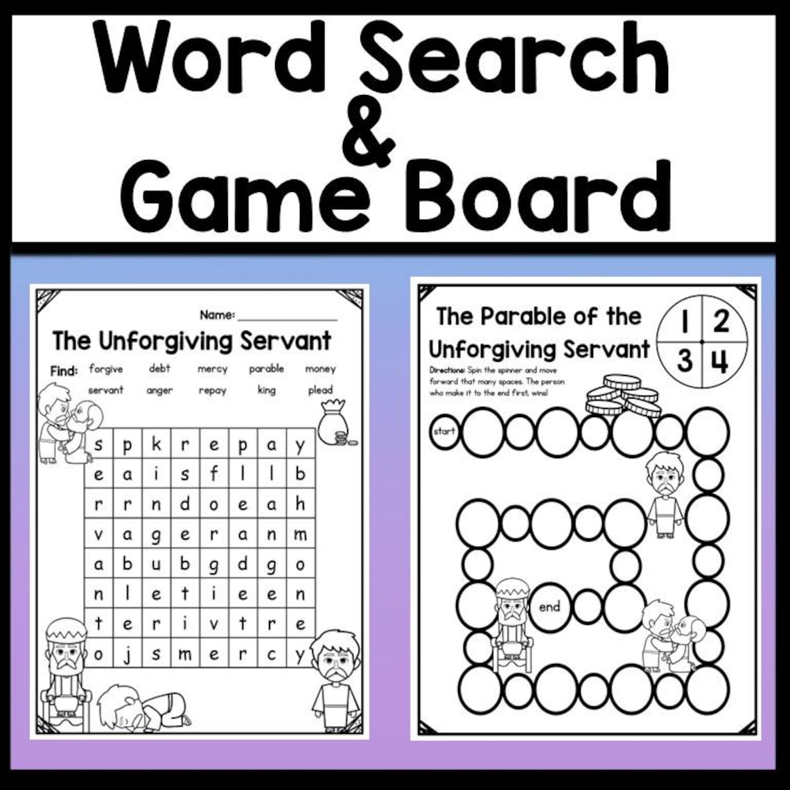 The Parable of the Unforgiving Servant {5 Activities!} Parables of ...