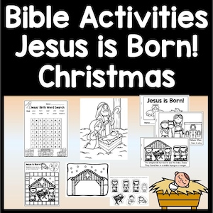 Birth of Jesus and Jesus is Born {5 Activities} {religious Christmas ...