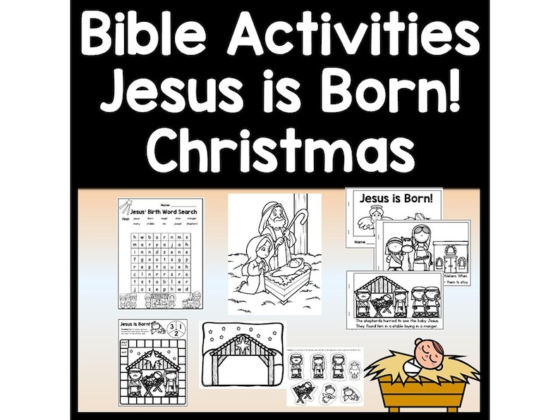 Birth of Jesus and Jesus is Born {5 Activities} {religious Christmas ...