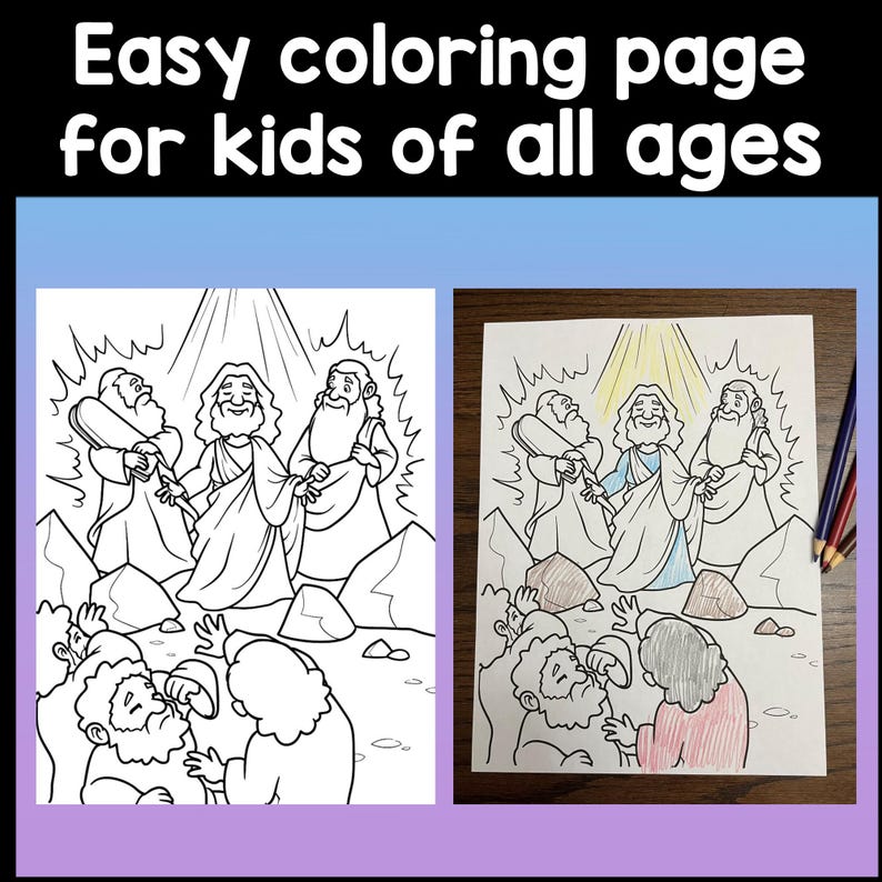 The Transfiguration of Jesus Sunday School Lesson {5 Activities!} the ...