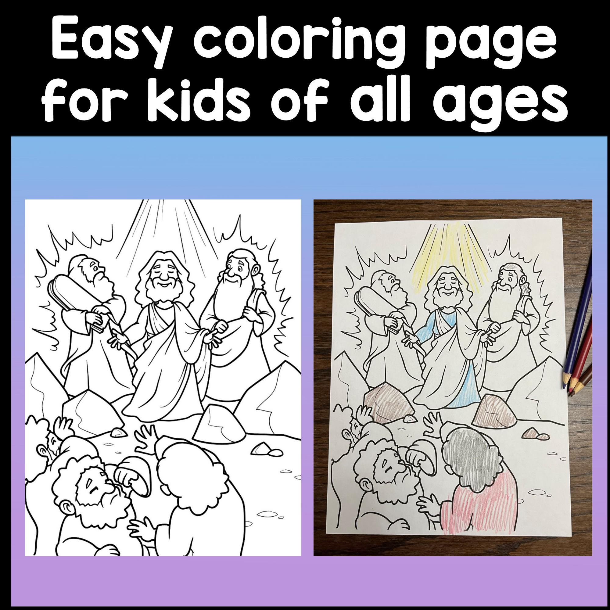 The Transfiguration of Jesus Sunday School Lesson {5 Activities!} the ...