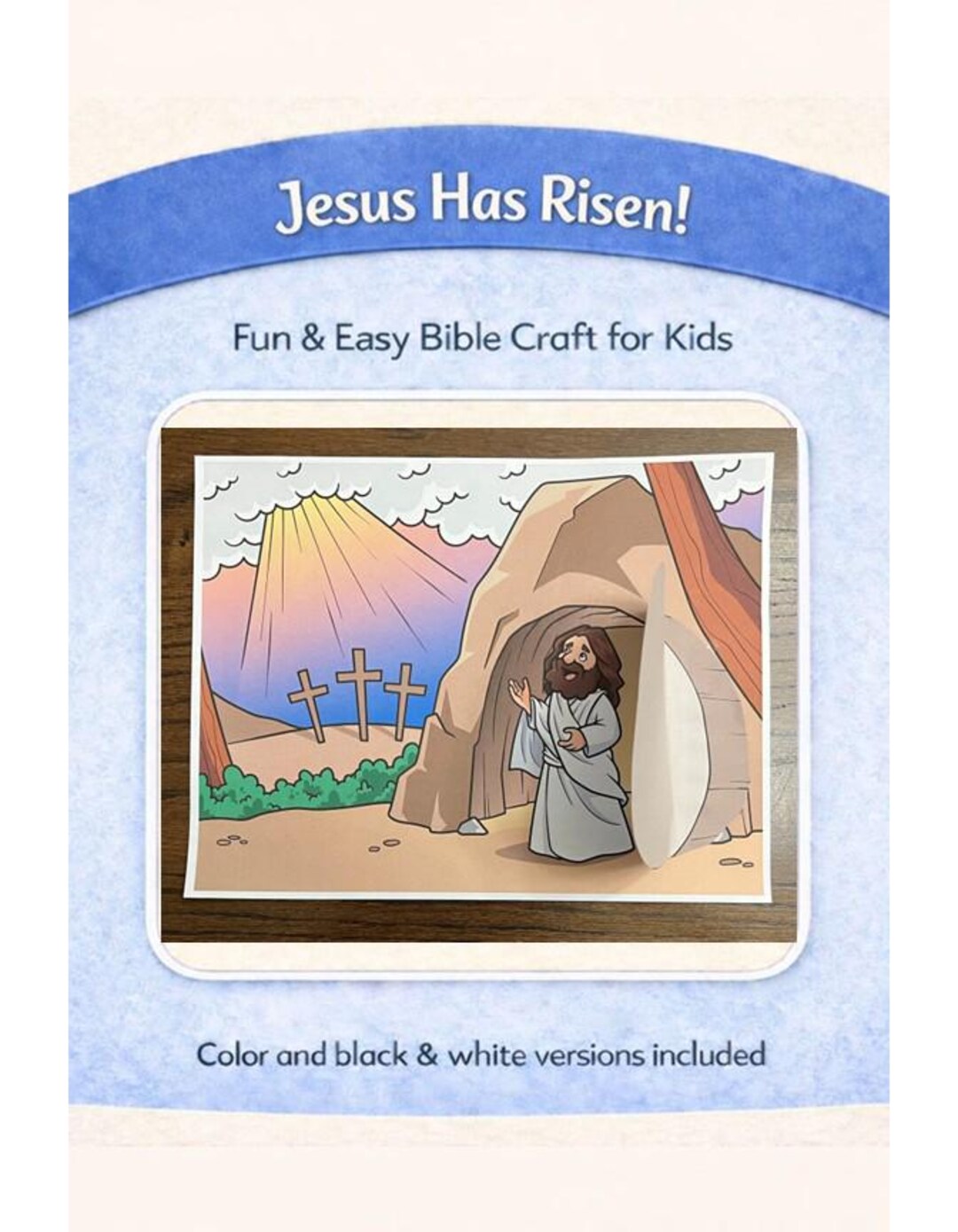 Jesus is Risen Easter Craft | Jesus and the Tomb Craft | Preschool ...