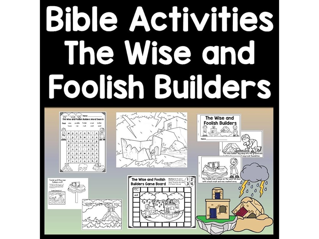 The Parable of the Wise and Foolish Builders Activities {craft ...