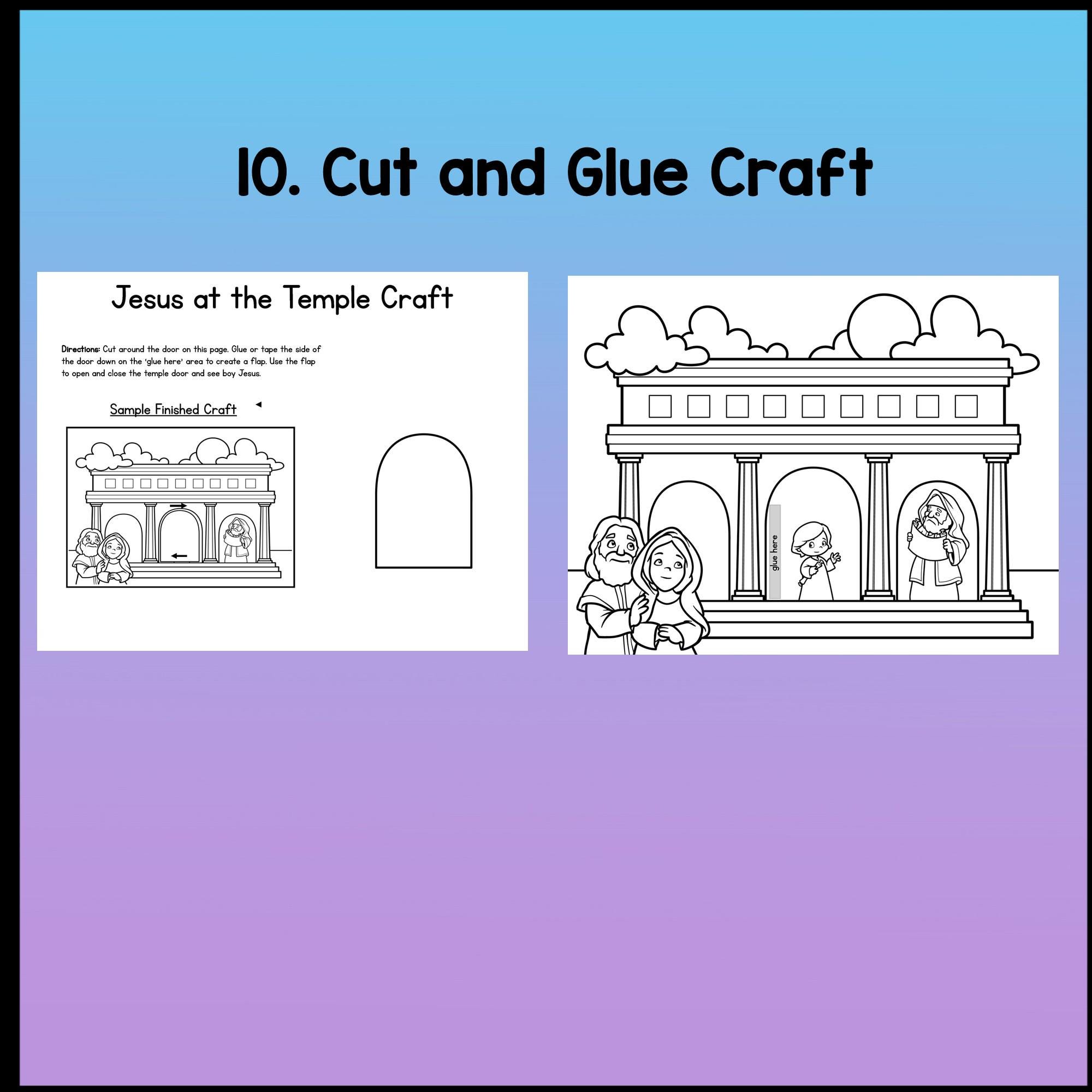 Young Jesus in the Temple Sunday School Kid Activities {10 Products ...