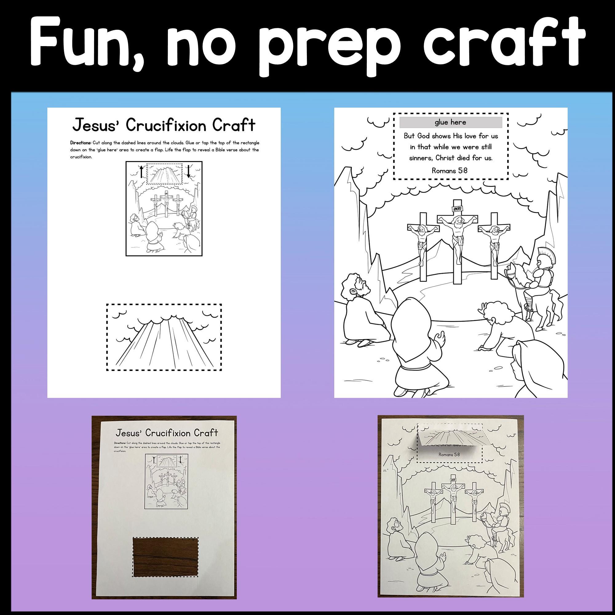Jesus is Crucified Activities + Craft & Coloring Page! | Crucifixion of ...