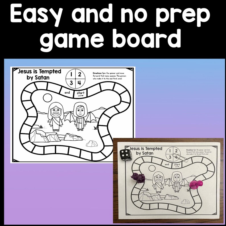 Jesus is Tempted by Satan Activities! {craft, Coloring Page, Story Book ...