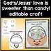 Halloween Christian Craft - Editable! {god/jesus is Sweeter Than Candy ...