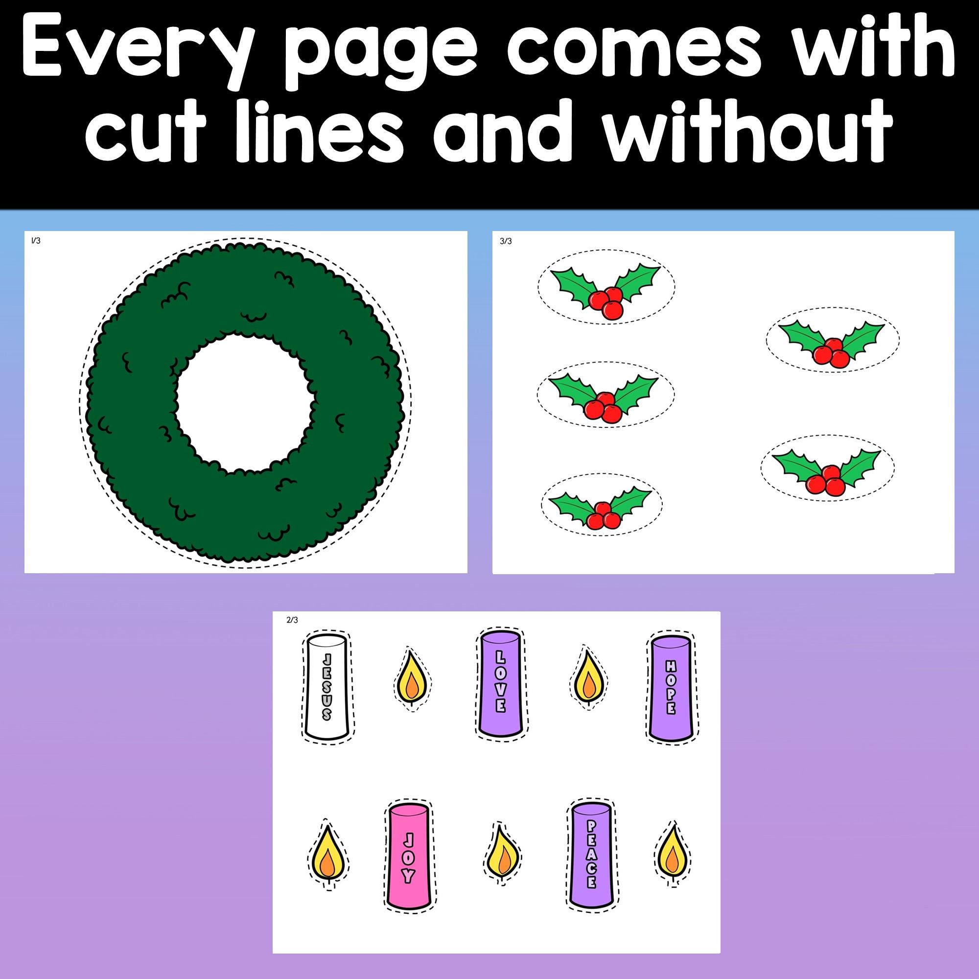 Advent Craft for Kids {color and B/W!} Sunday School Craft for ...