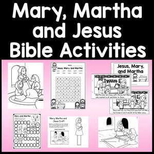 Mary Martha Coloring Page - Etsy