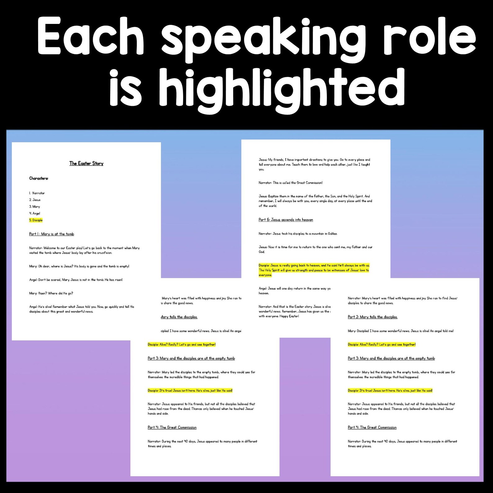 Christian Easter Play {5 Plays for 5-9 Readers} Religious Easter ...