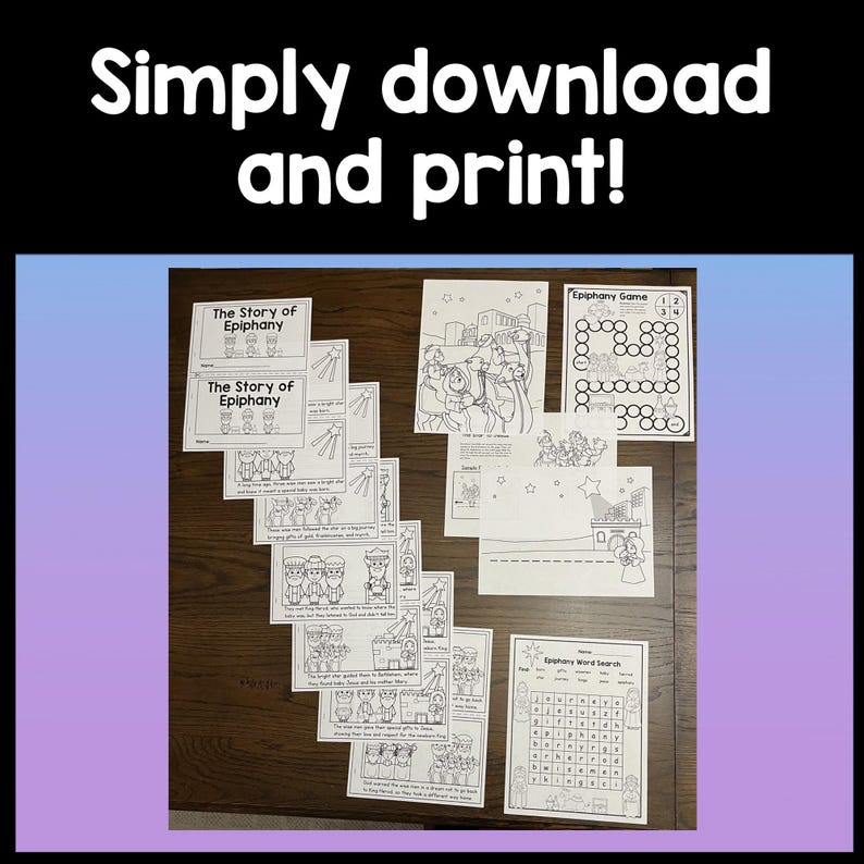 Epiphany Activities {book, Craft, Word Search, Coloring Page, Game ...