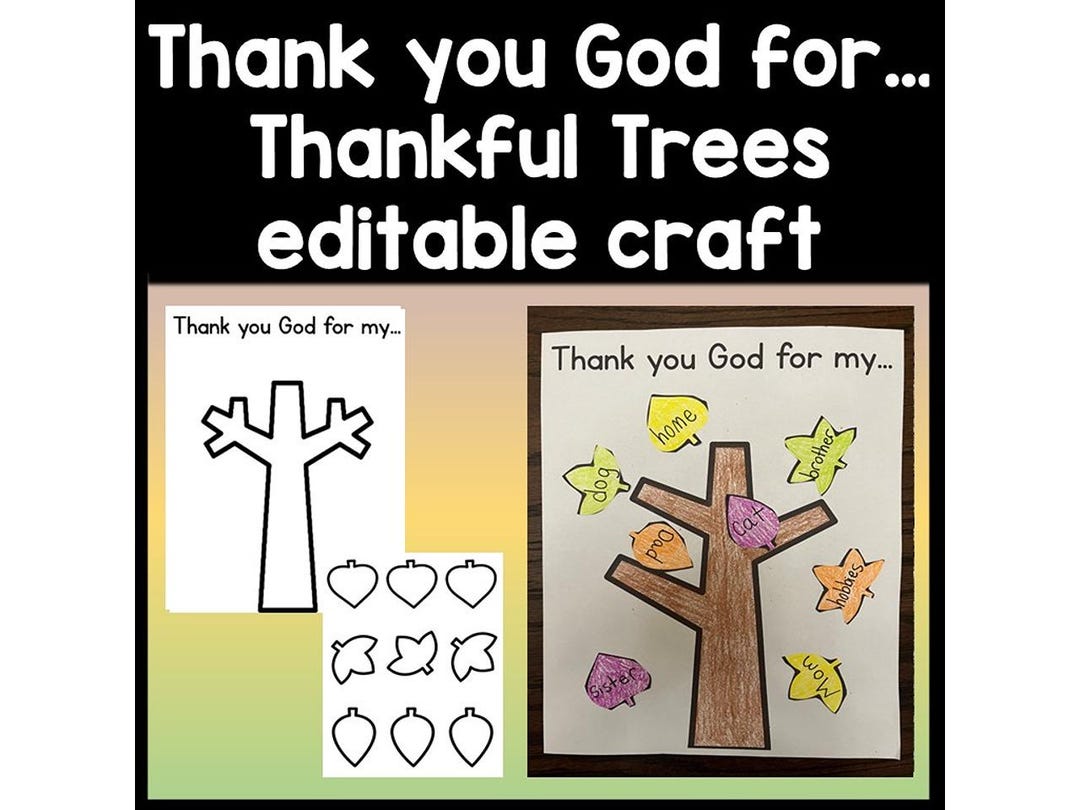 Christian Fall Craft for Kids {editable!} Fall Religious Craft ...