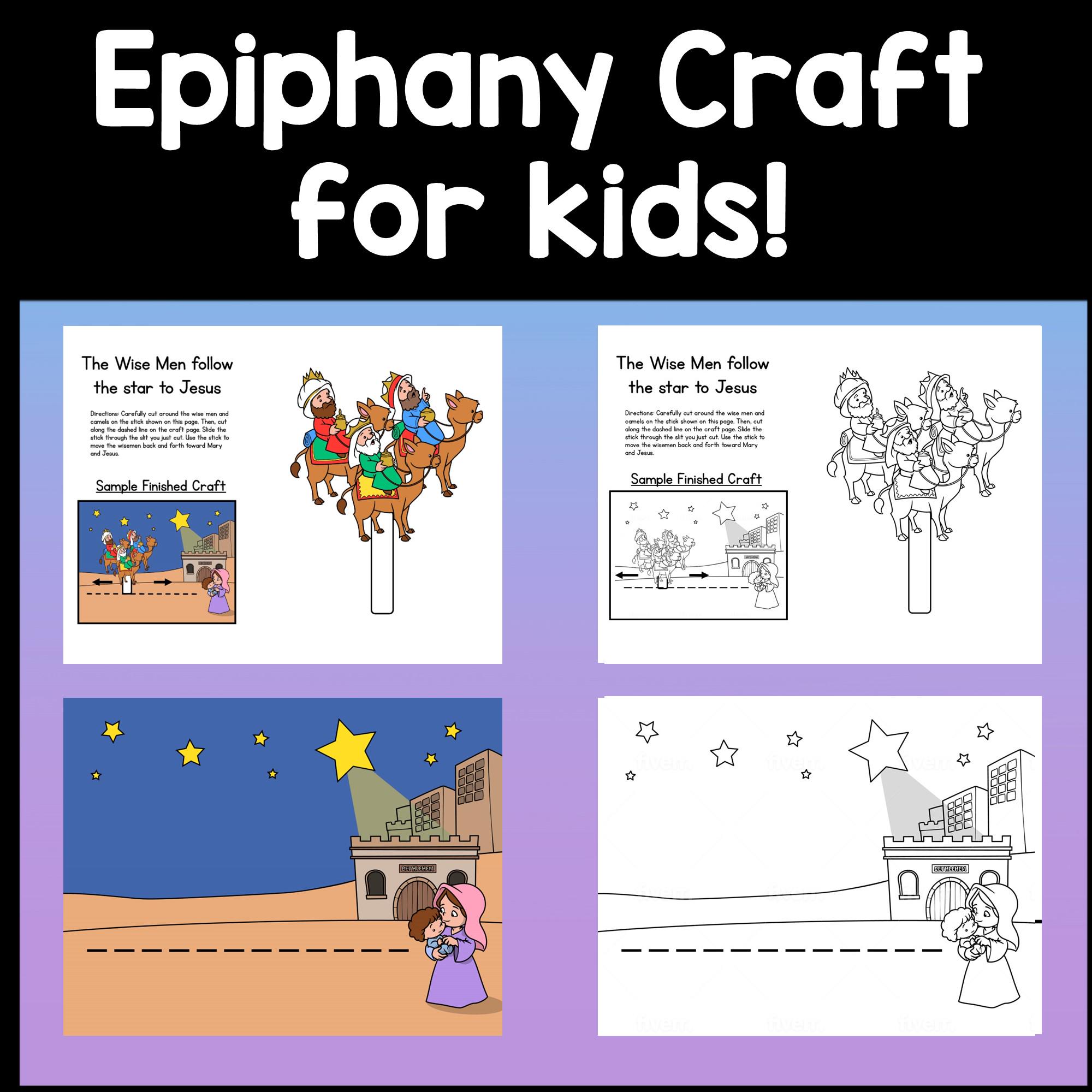 Epiphany Craft Printable {color & B/W!} Christmas Sunday School Lesson ...