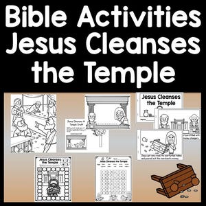 Jesus Cleanses the Temple Activities! {coloring Page, Craft, Storybook ...