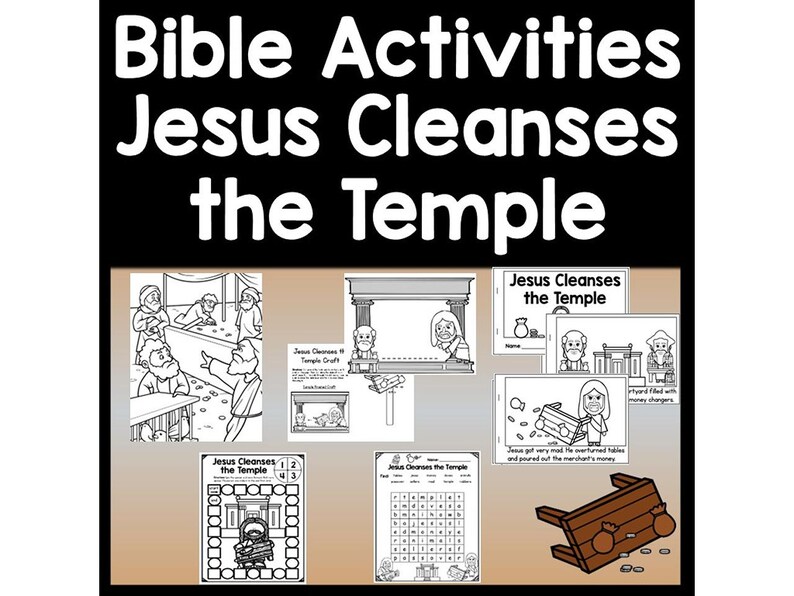 Jesus Cleanses the Temple Activities! {coloring Page, Craft, Storybook ...