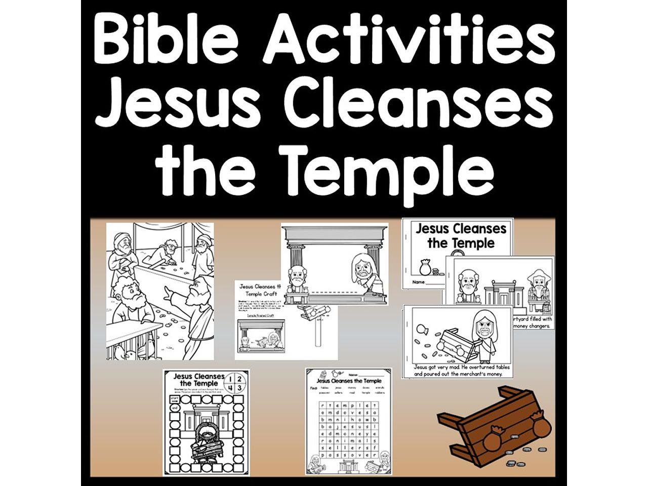 Jesus Cleanses the Temple Activities! {coloring Page, Craft, Storybook ...