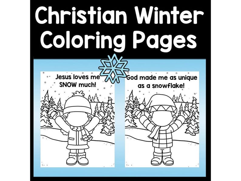 Sunday School Craft Snow for Kids- Editable! Winter Printable Craft ...