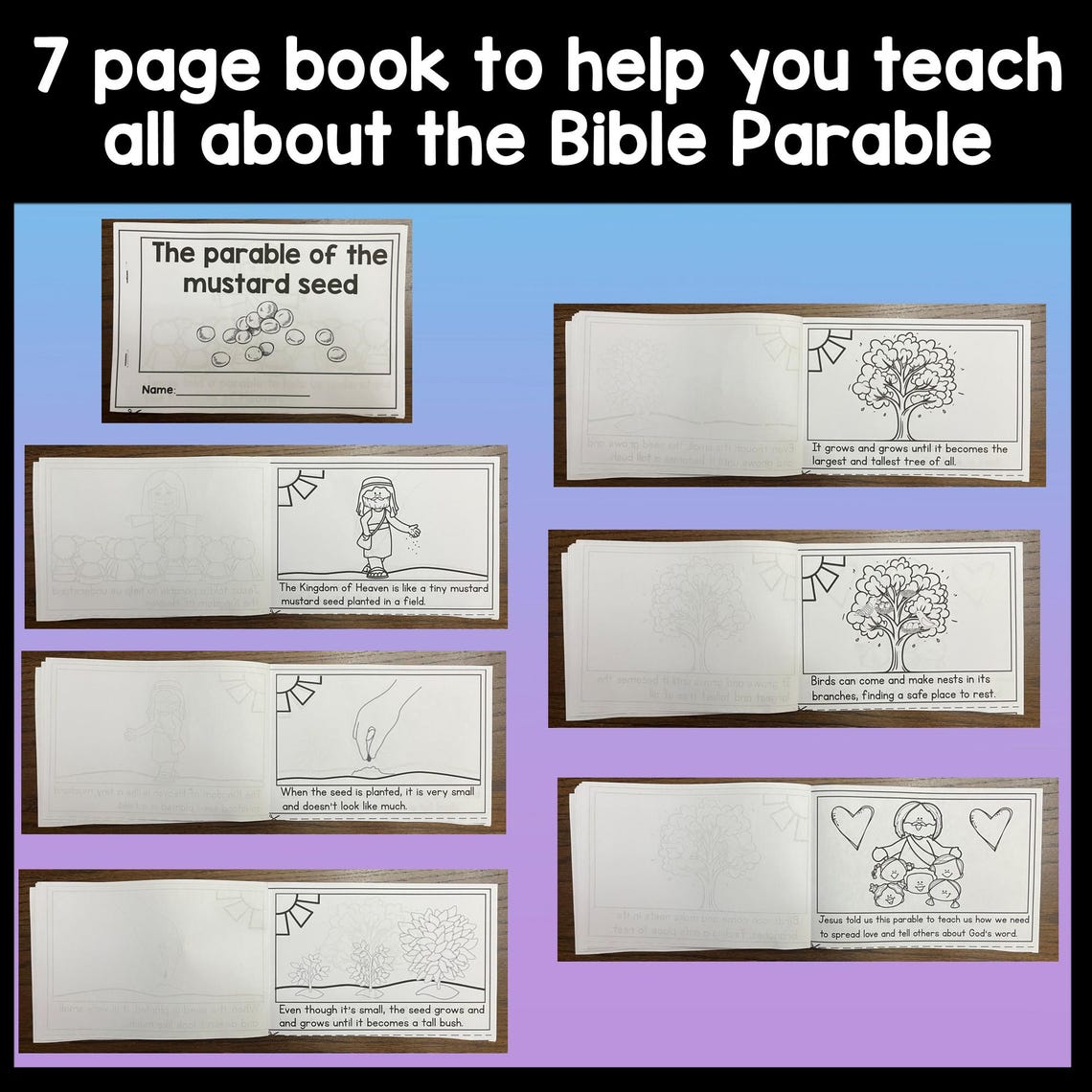The Parable of the Mustard Seed Activities {craft, Coloring Page} Jesus ...