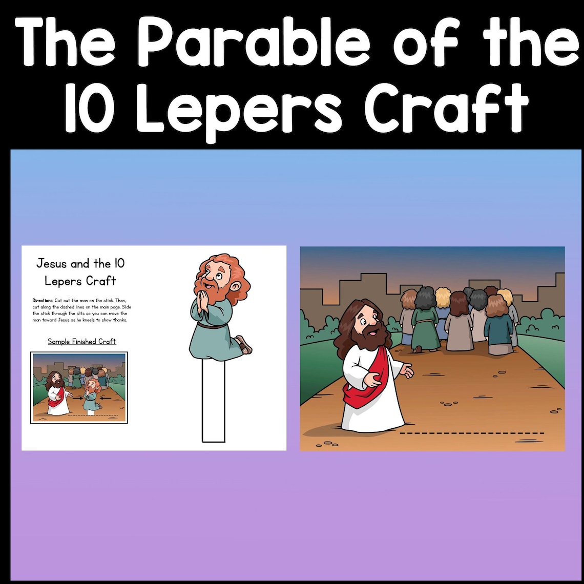 Jesus Heals the 10 Lepers Craft for Kids | Christian Kid Craft | Bible ...