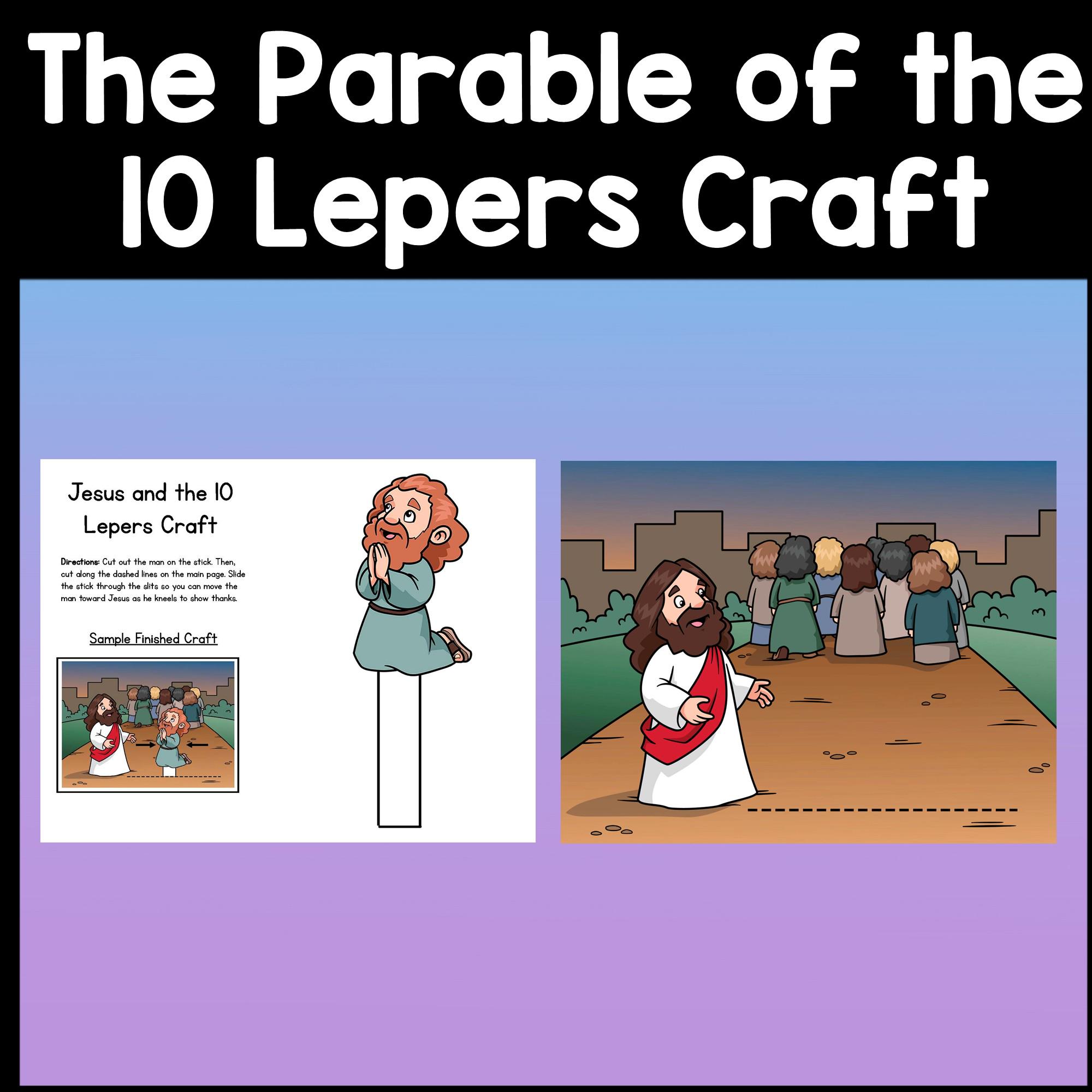 Jesus Heals the 10 Lepers Craft for Kids | Christian Kid Craft | Bible ...