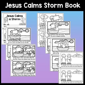Jesus Calms the Storm Activities {craft, Coloring Page, Storybook ...