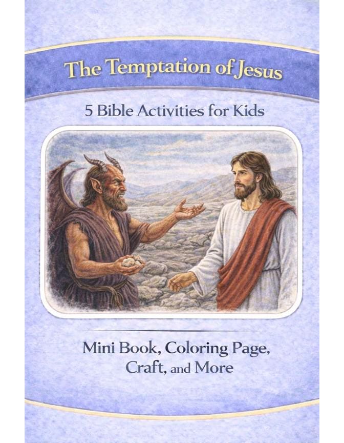 Jesus is Tempted by Satan Activities! {craft, Coloring Page, Story Book ...