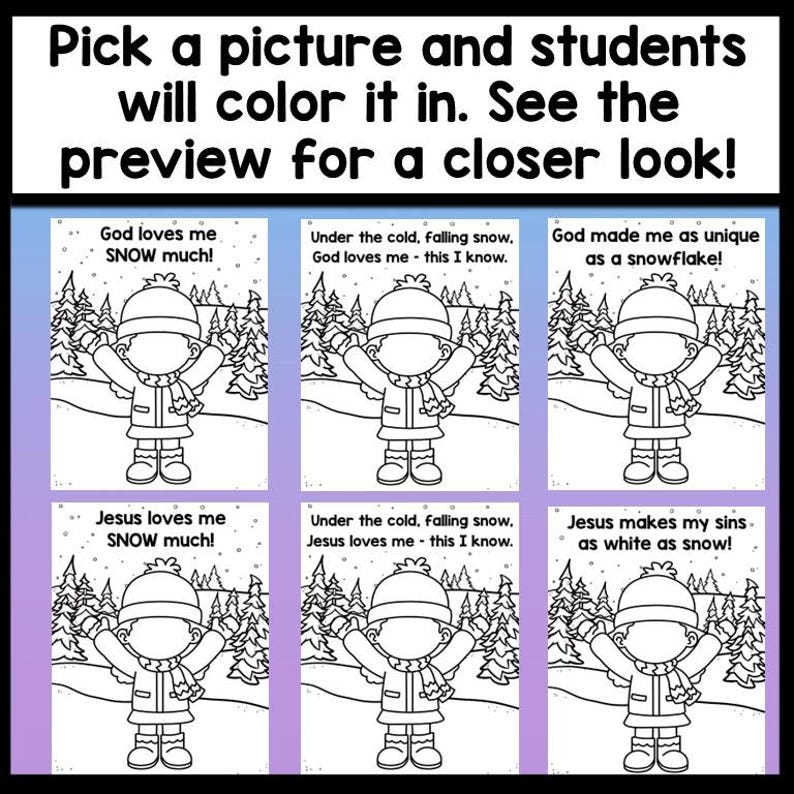 Sunday School Craft Snow for Kids- Editable! Winter Printable Craft ...