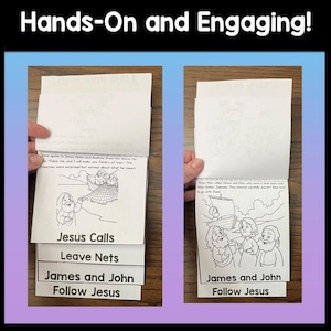 Jesus Calls His Disciples Sunday School Bible Craft Kids {easy Flipbook ...