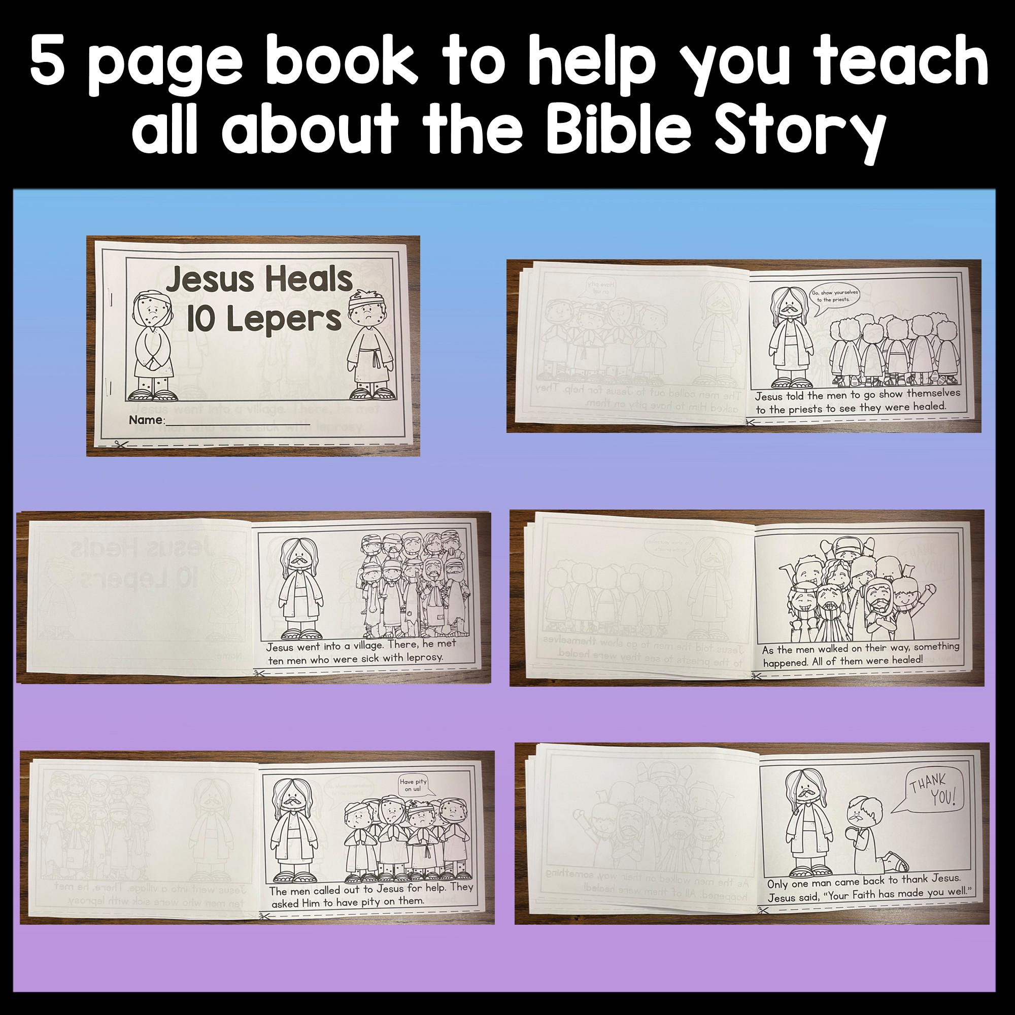 Jesus Heals 10 Lepers Activities {craft, Coloring Page, Storybook ...