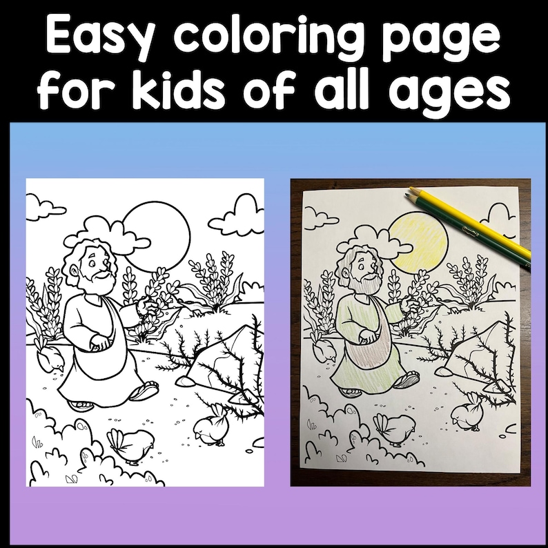 The Parable of the Sower Activities {craft, Coloring Page, Story Book ...