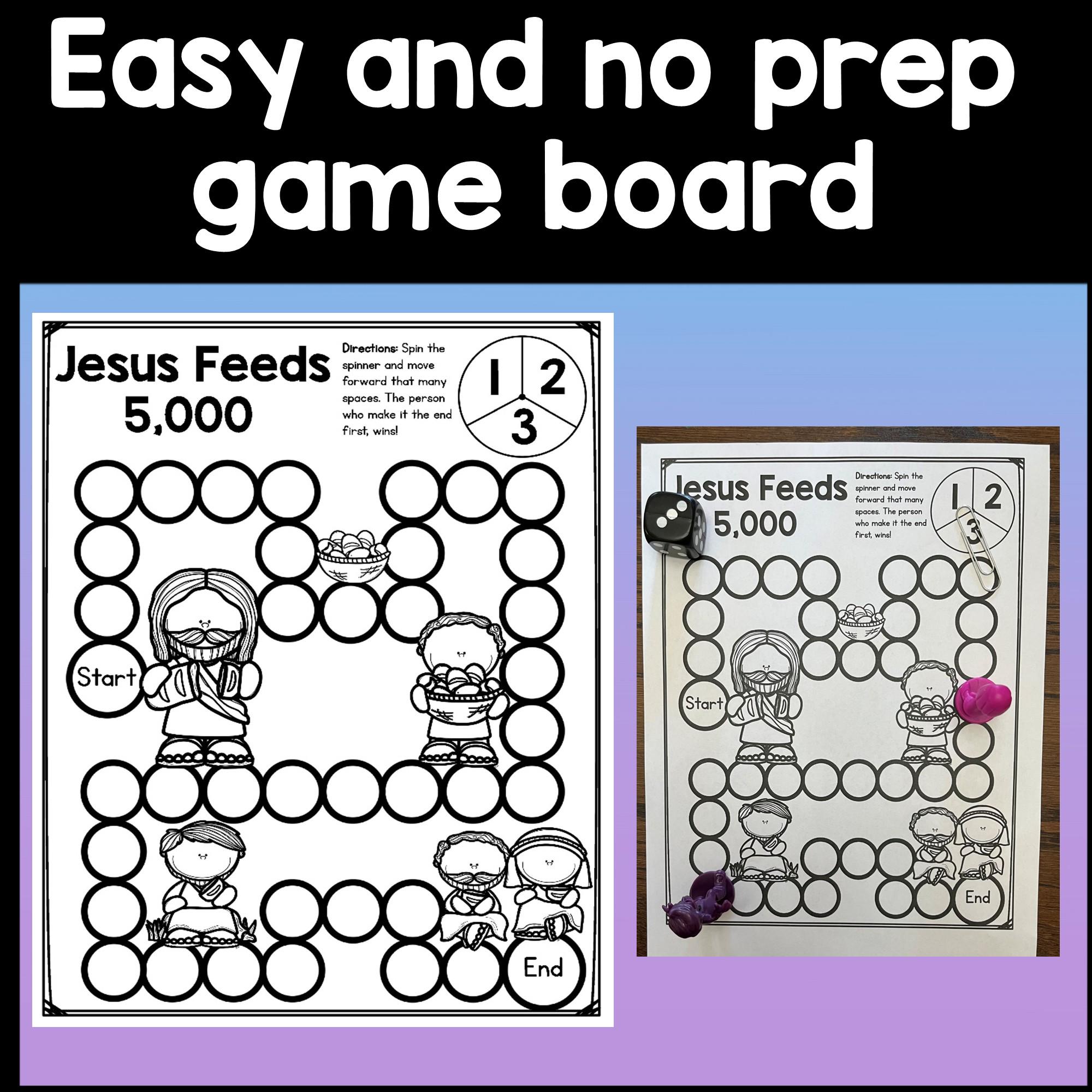 Jesus Feeds 5000 Activities {craft, Coloring Page, Storybook}| Miracles ...