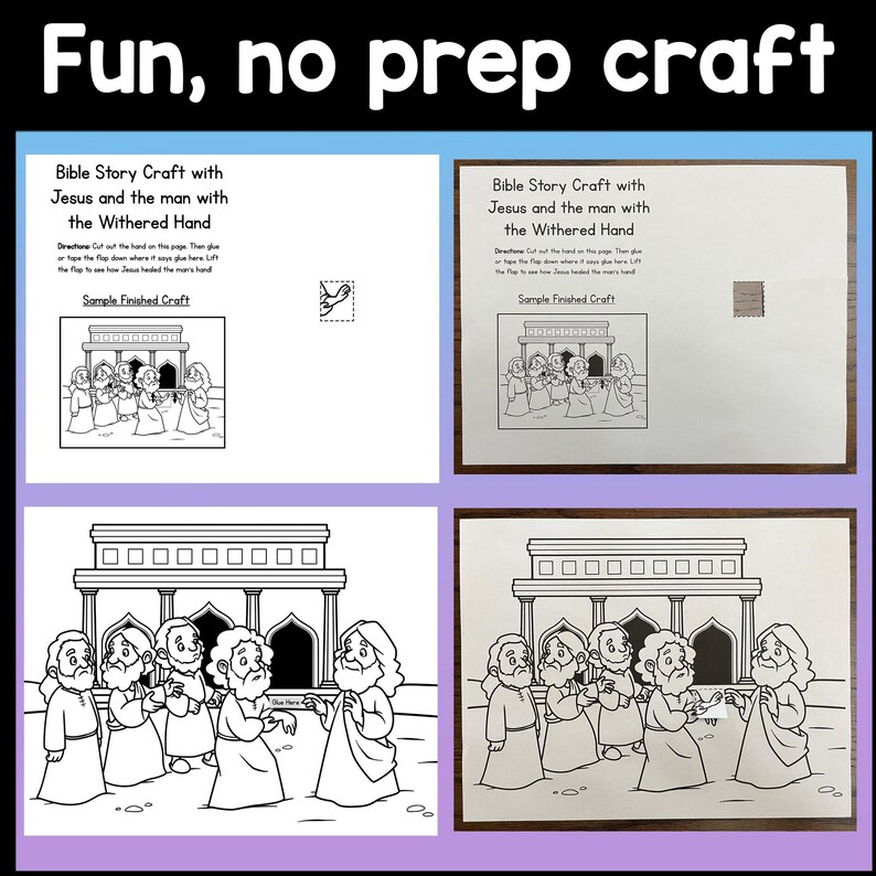 Jesus Heals the Man With the Withered Hand {5 Activities + Craft ...